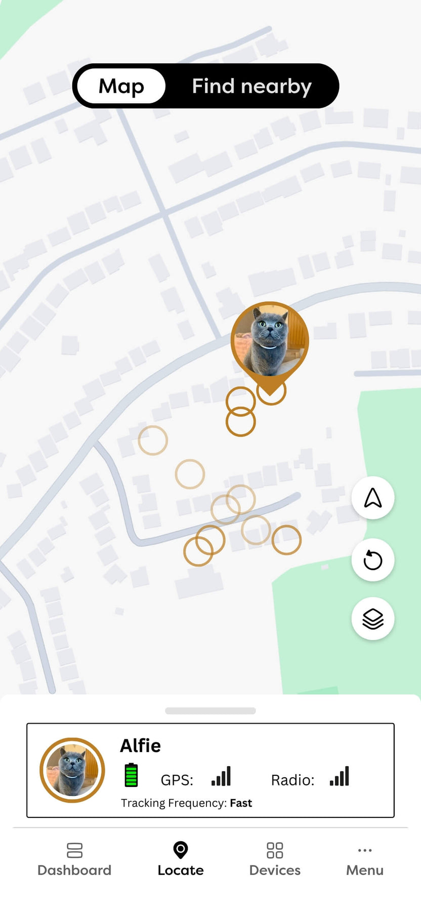 petTracer - GPS & Radio Tracker for cats