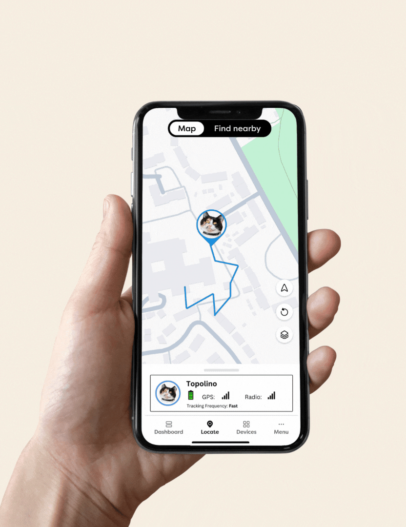 petTracer - GPS & Radio Tracker for cats